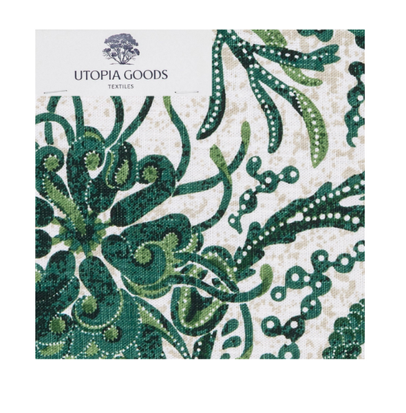 Grevillea Green Linen Swatch – Utopia Goods